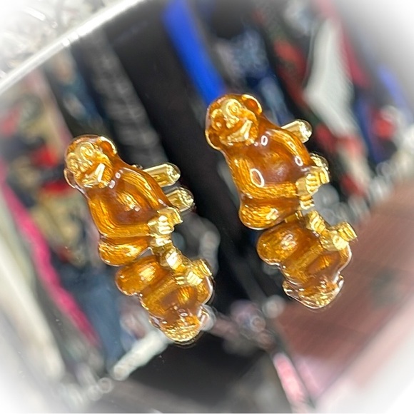 Accessories | Cute Vintage Monkey Cufflinks | Poshmark